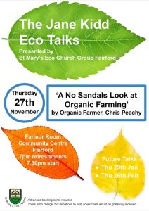 Jane Kidd Lecture – Organic Farming – St Mary's Church, Fairford